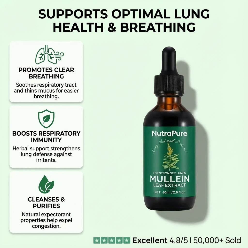 Pure Mullein Extract Drops - Lung Detox Formula – NutraPure